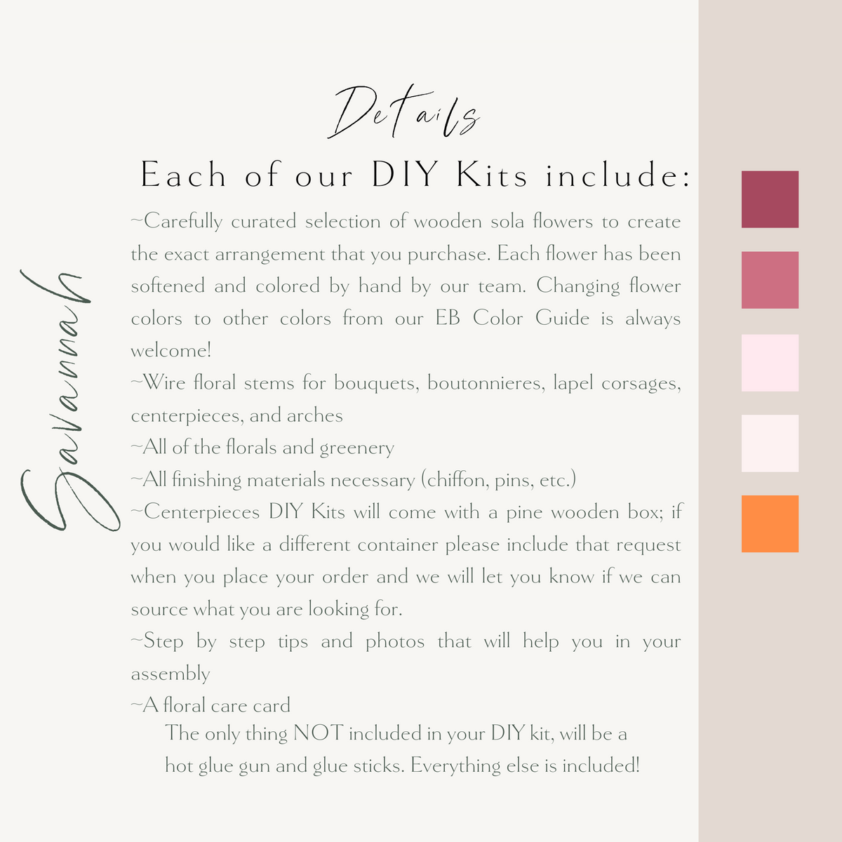 SAVANNAH | DIY | Evergreen Bride LLC