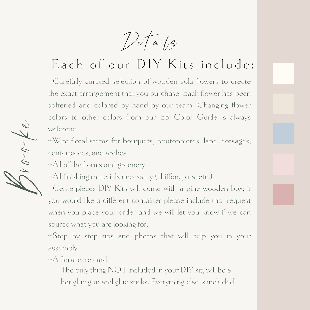 BROOKE | DIY | Evergreen Bride LLC